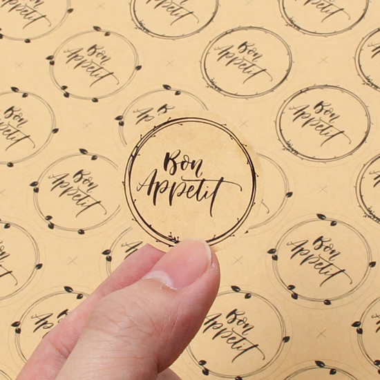 Print & Cut Sticker Kraft Coklat Muda ( Kisscut Stiker / Cutting Stiker ...